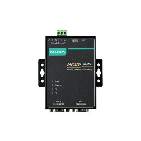 2 port Modbus TCP Gateway | Moxa MGate MB3280 – TNS Asia Pacific Pte Ltd